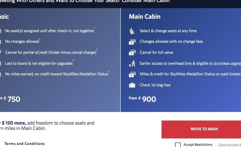 Delta Basic Economy vs Main Cabin: ¡Descubre cuál clase te conviene más!